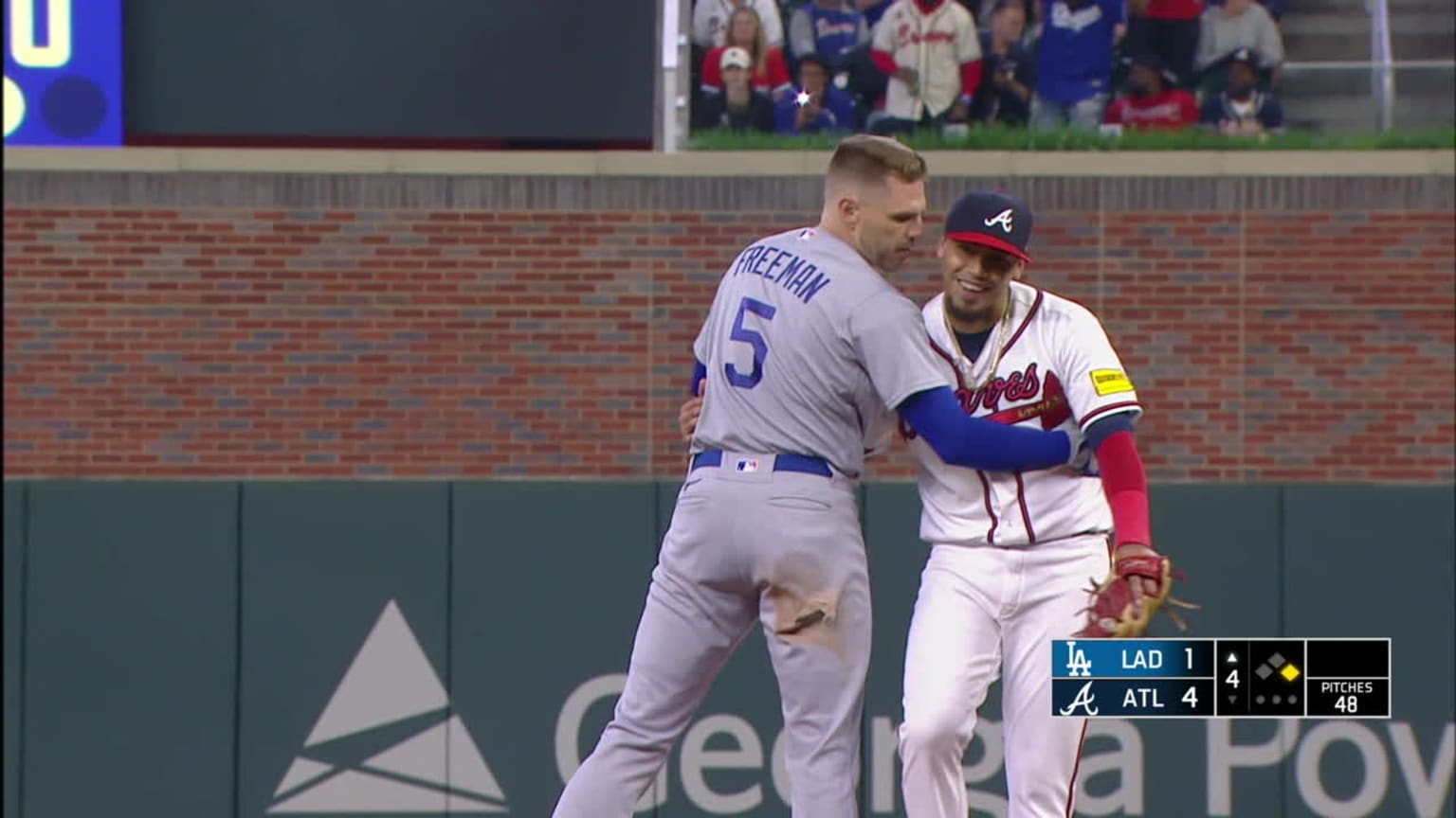 Freddie Freeman doubles to right-center field | 05/22/2023 | Los Angeles Dodgers