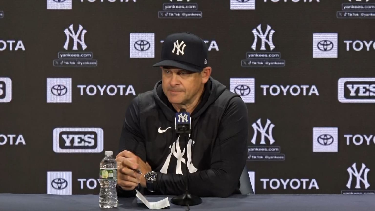Aaron Boone talks Williams, Carrasco after 4-2 loss | 04/25/2025 | MLB.com