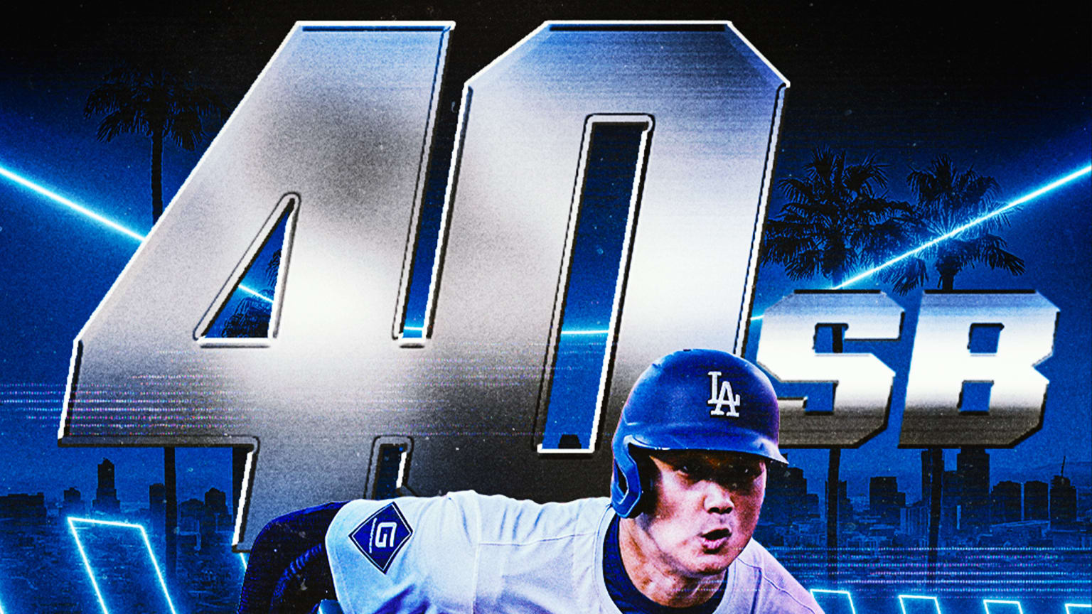 Shohei Ohtani's 40th stolen base | 08/23/2024 | Los Angeles Dodgers