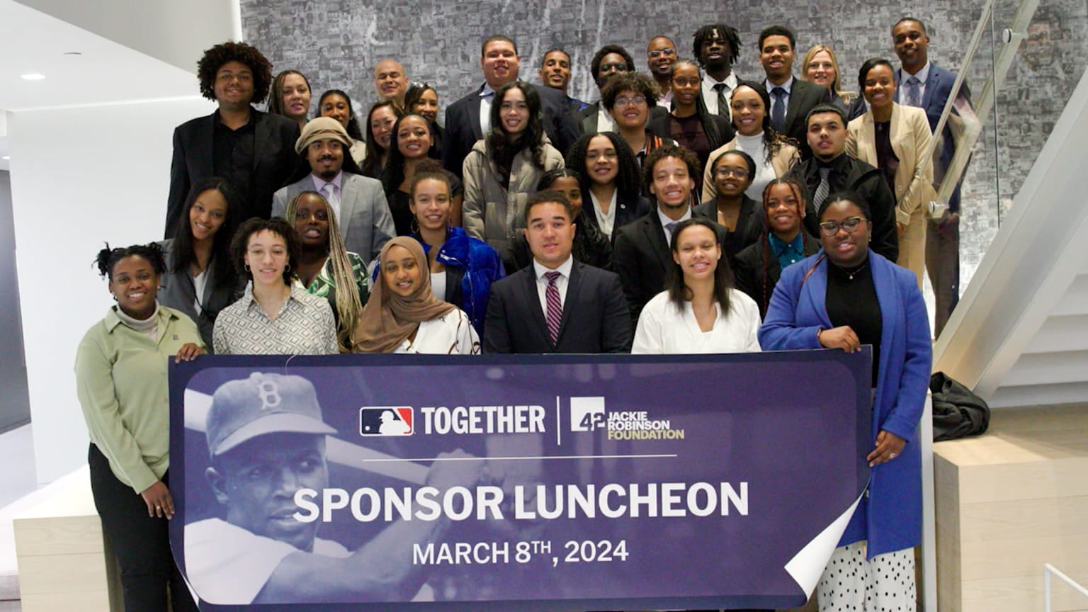 MLB Hosts Jackie Robinson Foundation Scholars | 03/09/2024 | MLB.com