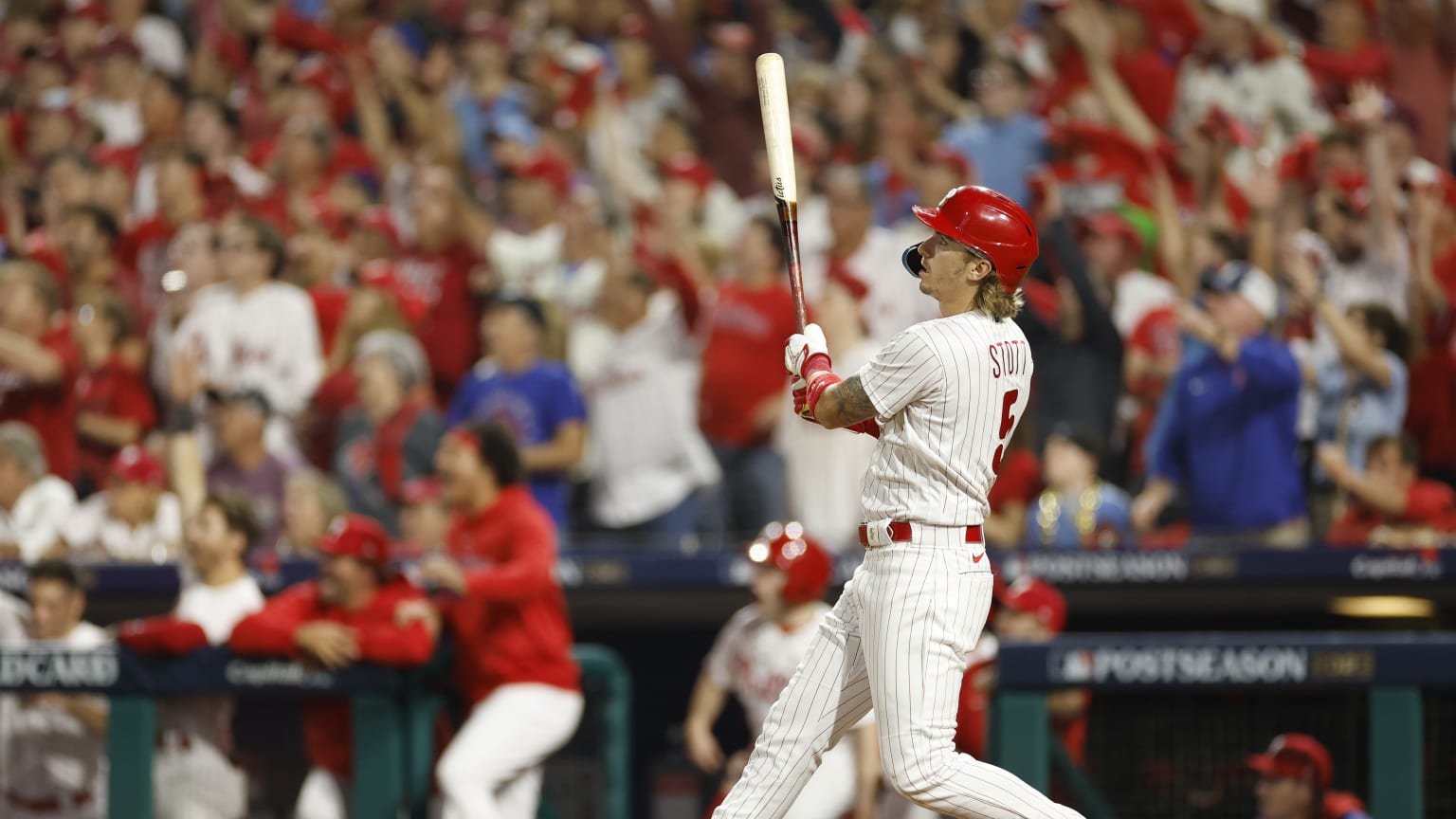 Bryson Stott hits a dramatic grand slam | 10/08/2023 | MLB.com