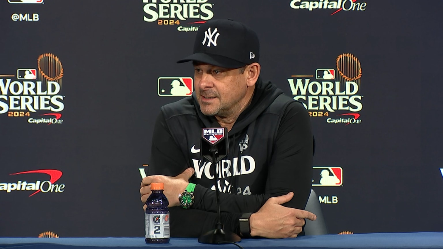 Aaron Boone on Gerrit Cole, Aaron Judge in WS | 10/22/2024 | New York ...