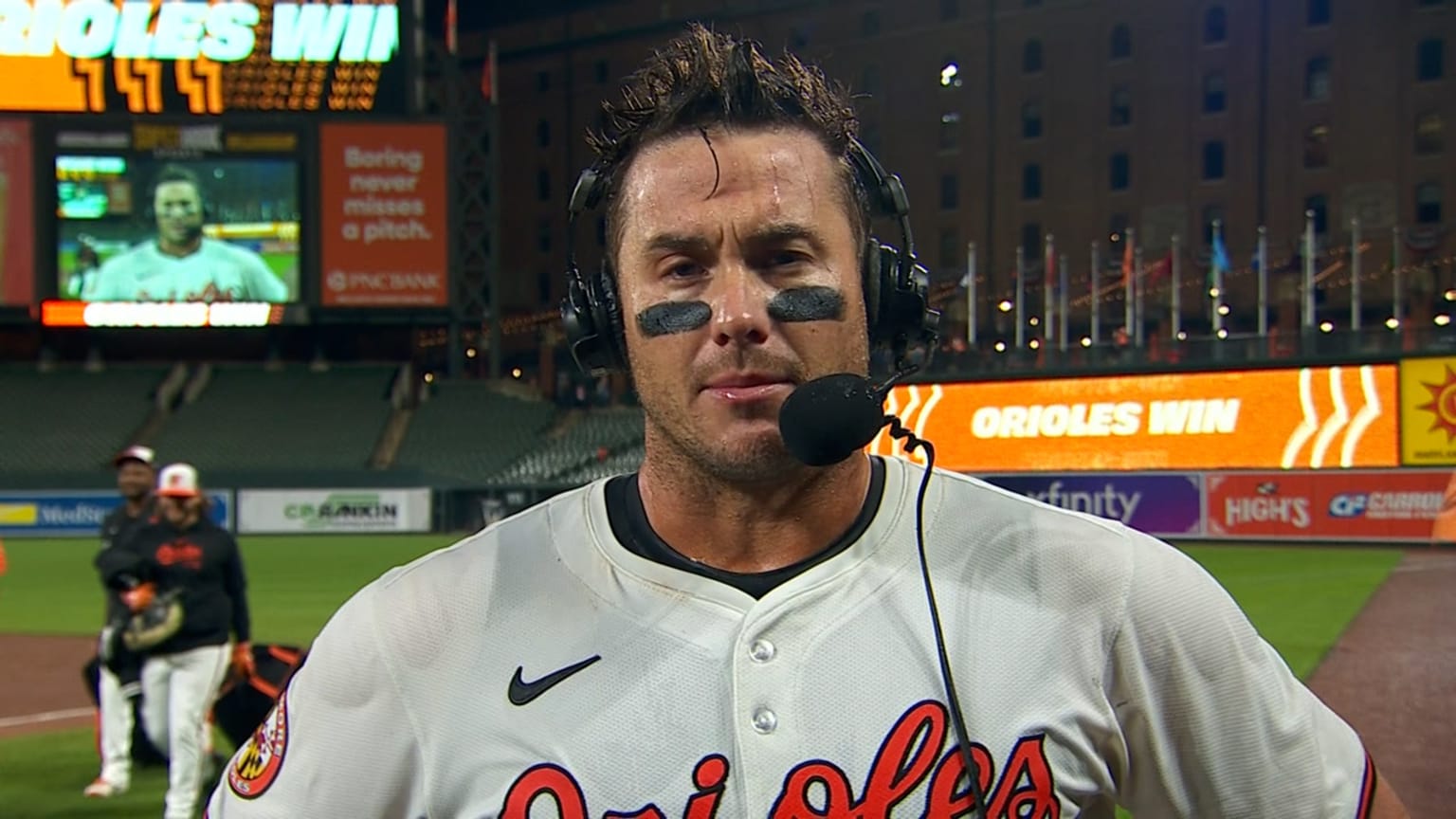 James McCann reacts to walk-off hit | 04/03/2024 | Baltimore Orioles