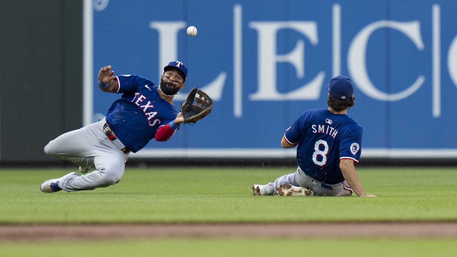 Derek Hill makes a nice sliding catch | 06/27/2024 | Texas Rangers