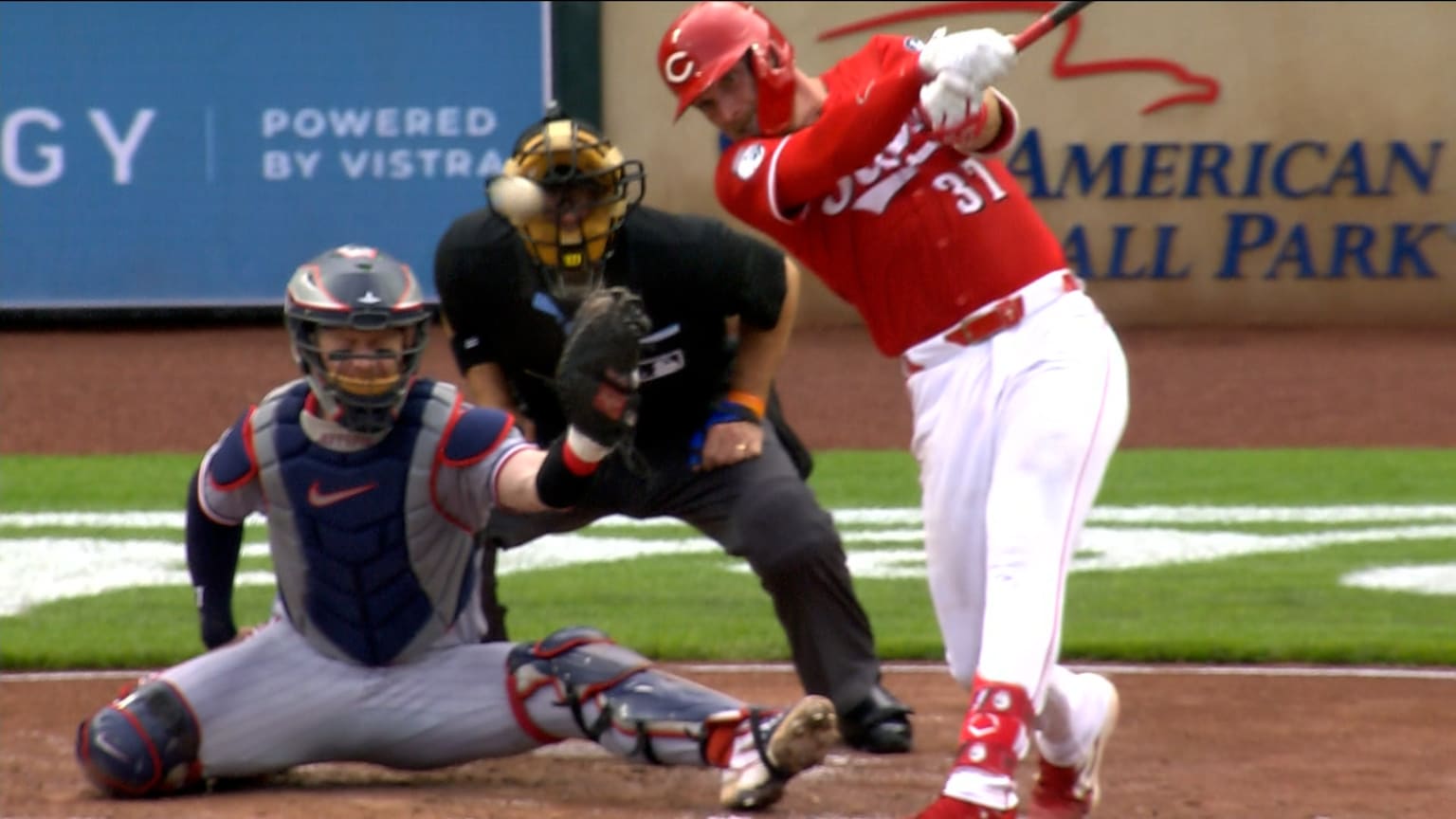 Home plate umpire gets hit with ball | 06/17/2025 | MLB.com