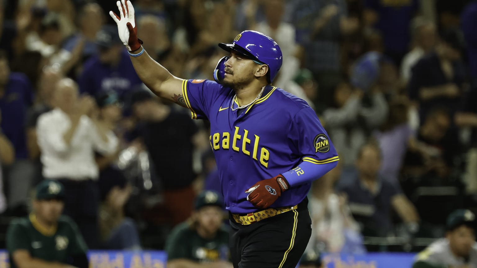 Josh Naylor's 100th career homer (16) | 08/22/2025 | Seattle Mariners