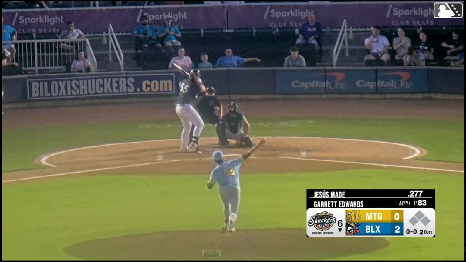 Blake Burke homers (13) on a line drive to right field. | 06/03/2026 ...