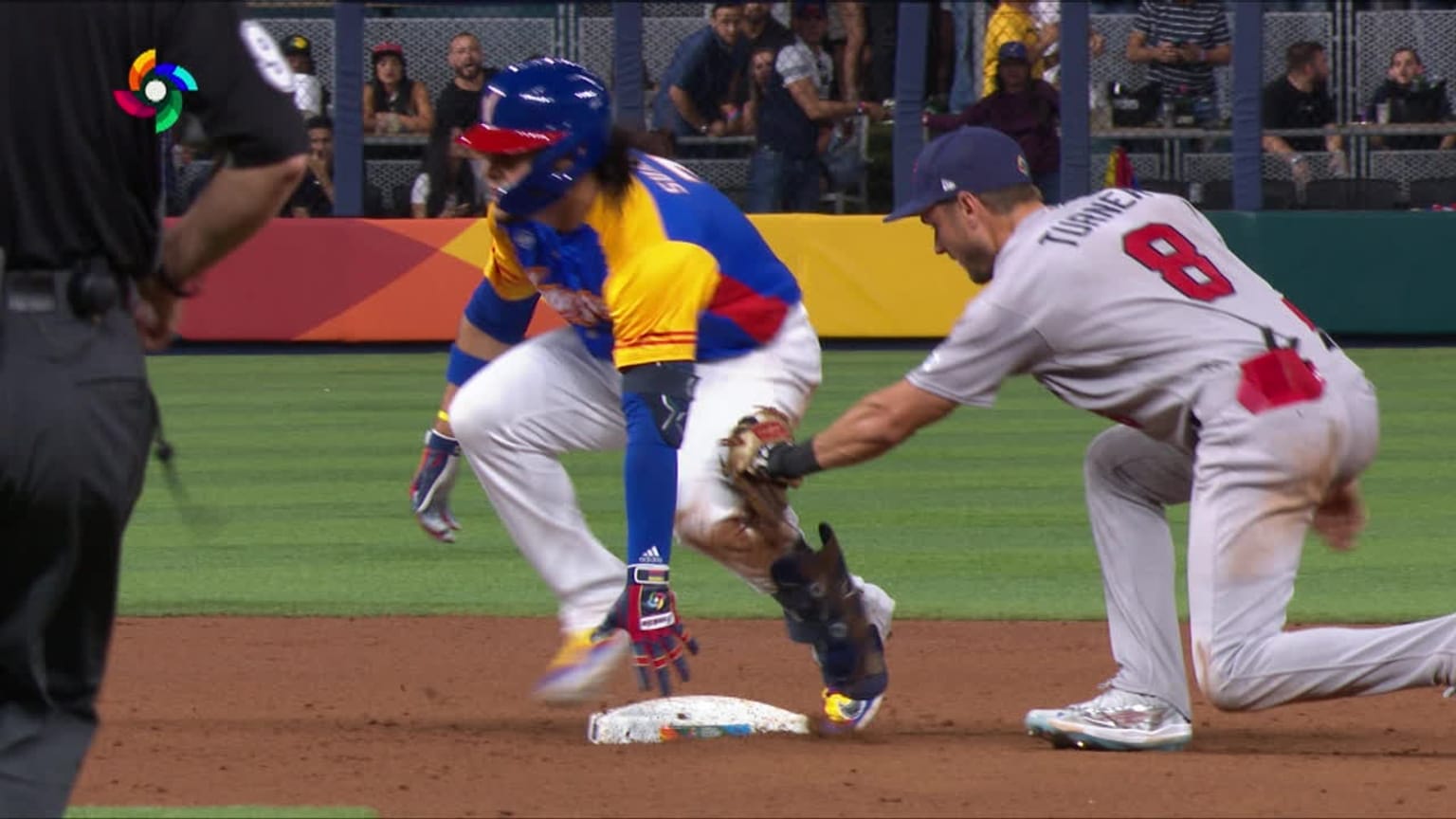 Eugenio Suárez singles and is out at second on review | 03/18/2023 ...