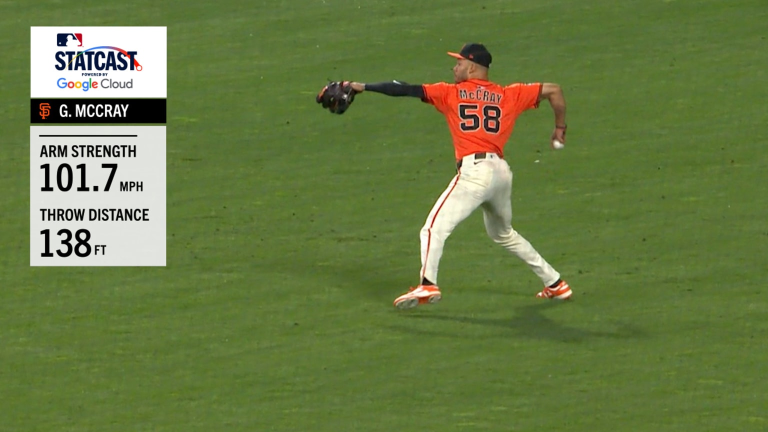 Grant McCray's 101.7 mph outfield assist | 09/12/2025 | MLB.com
