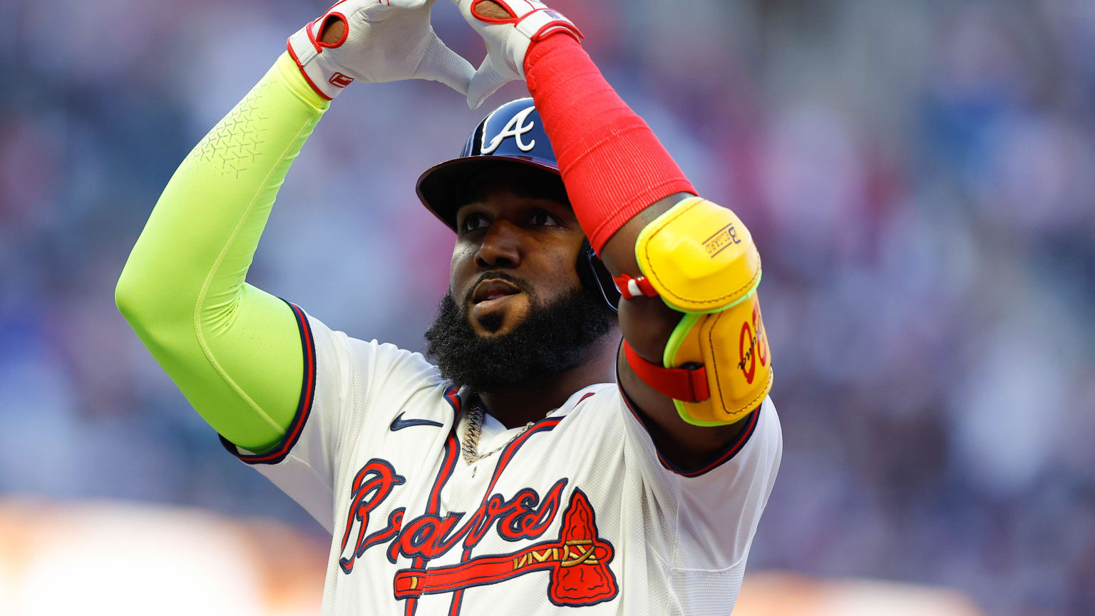Marcell Ozuna grounds an RBI single to center field | 04/05/2024 ...