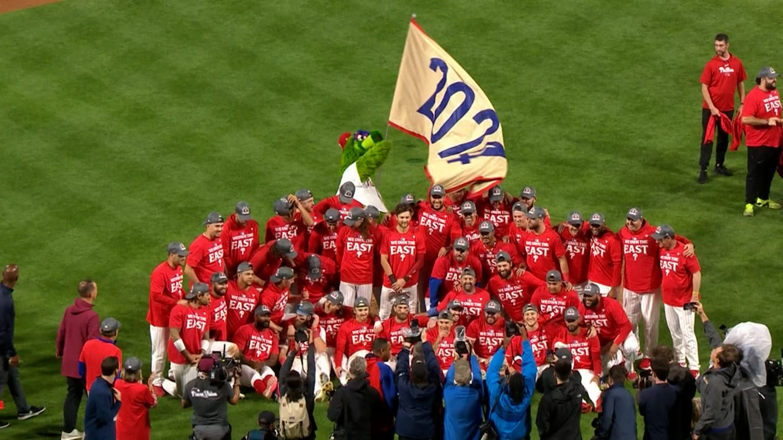 Phillies players and coaches on winning the NL East | 09/23/2024 ...
