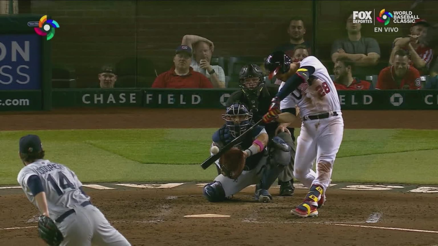 Nolan Arenado lo pone 6-1 EEUU con doble empujaor | 12/03/2023 | Lasmayores.com