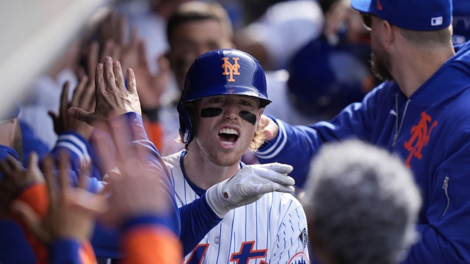 Brett Baty jacks a three-run homer to right | 03/30/2024 | New York Mets