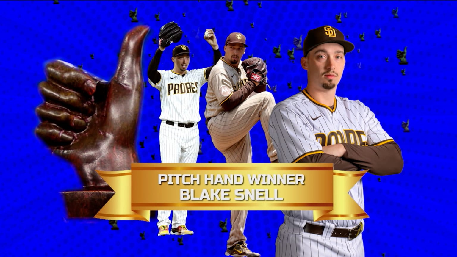 Blake Snell takes home the Pitch Hand Award | 07/06/2023 | San Diego Padres