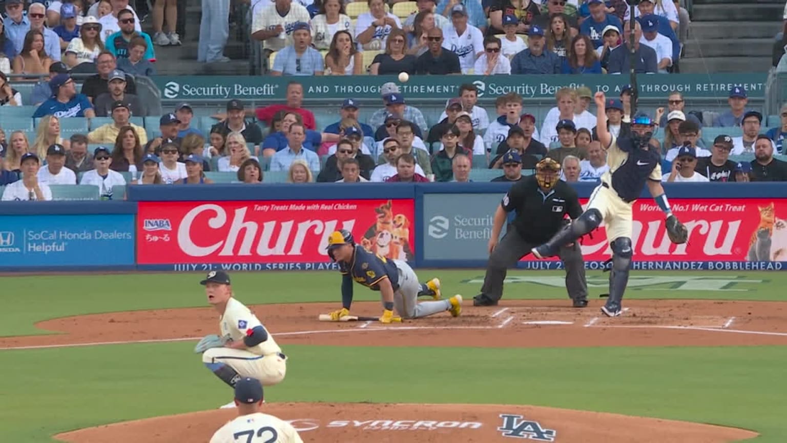 Will Smith nabs Christian Yelich at second | 07/19/2025 | Minnesota Twins