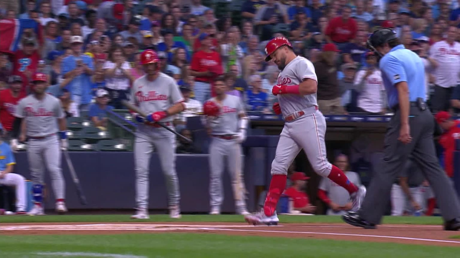 Kyle Schwarber conecta un jonrón solitario en la 1ra | 01/09/2023 | Los ...