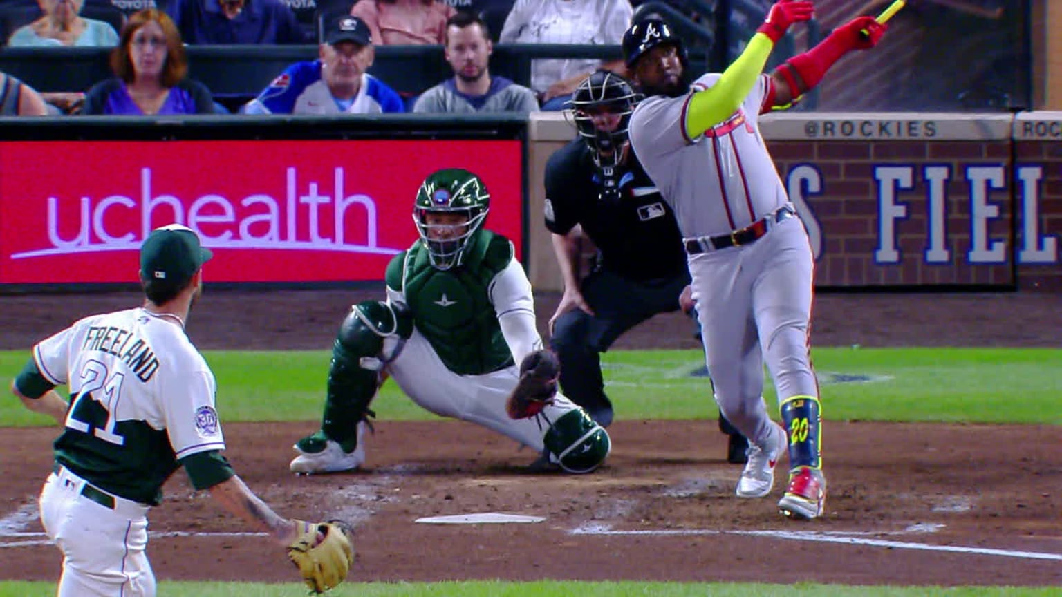 Marcell Ozuna hits a 443.ft homer to left field | 08/30/2023 | Atlanta ...