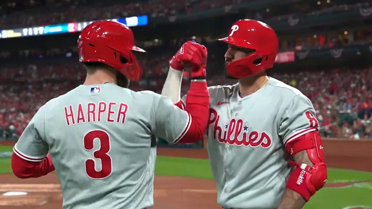 Bryce Harper conecta jonrón solitario en el 1ro | 08/10/2022 | Los ...