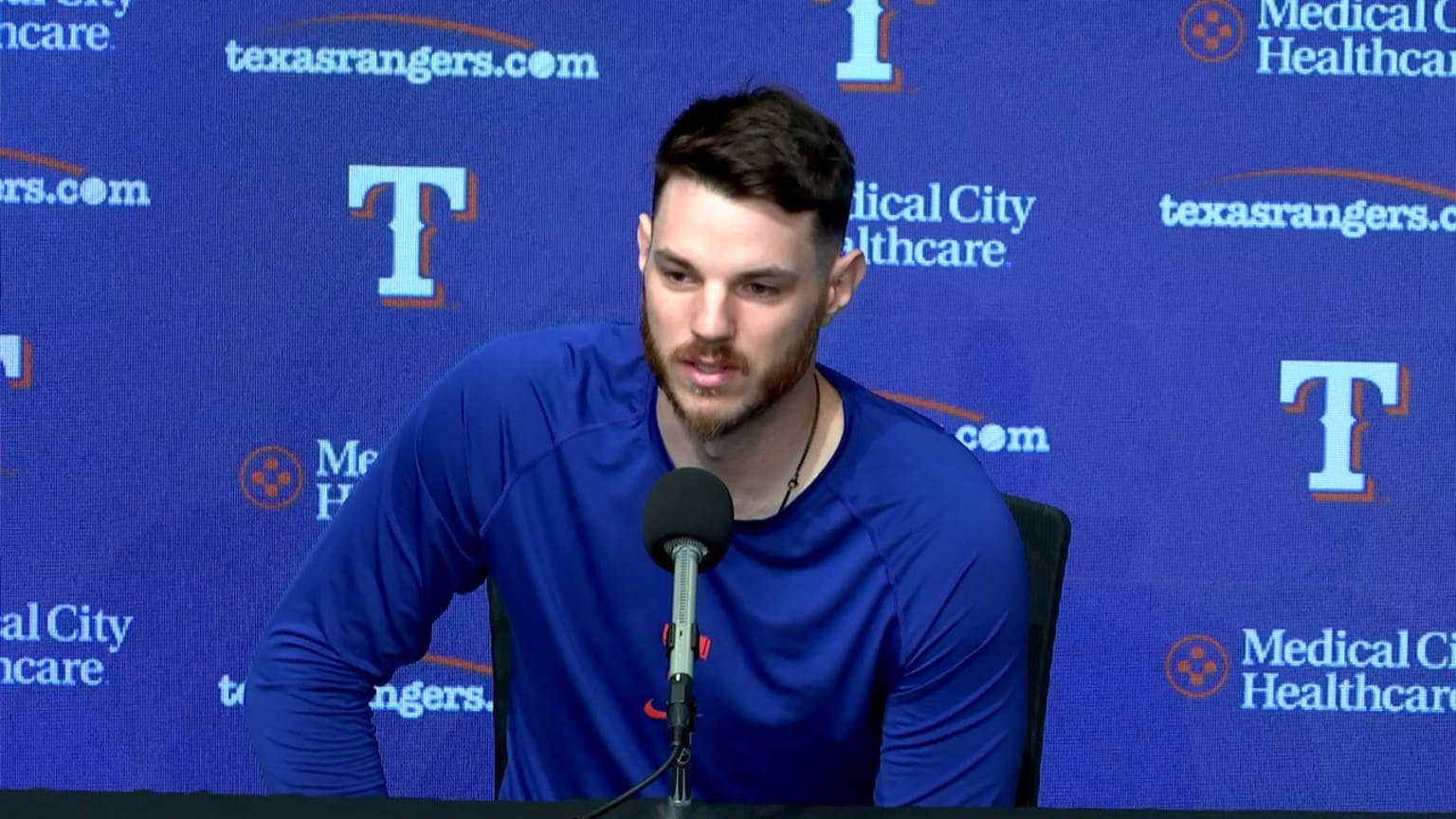 Jonah Heim talks the success of the Rangers' pitchers | 10/13/2023 | Texas Rangers
