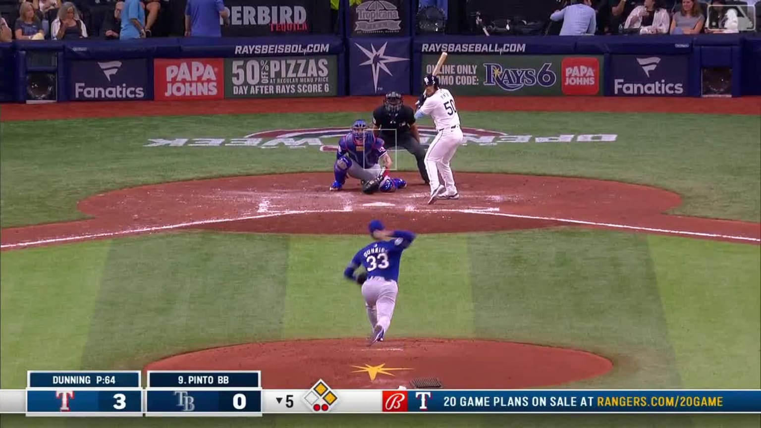 René Pinto lines out sharply to center fielder Travis Jankowski. | 04 ...