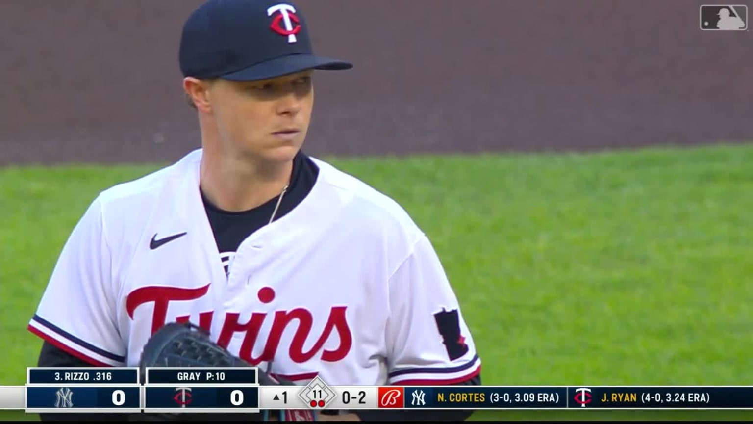 Sonny Gray strikes out Anthony Rizzo swinging | 04/24/2023 | Minnesota ...