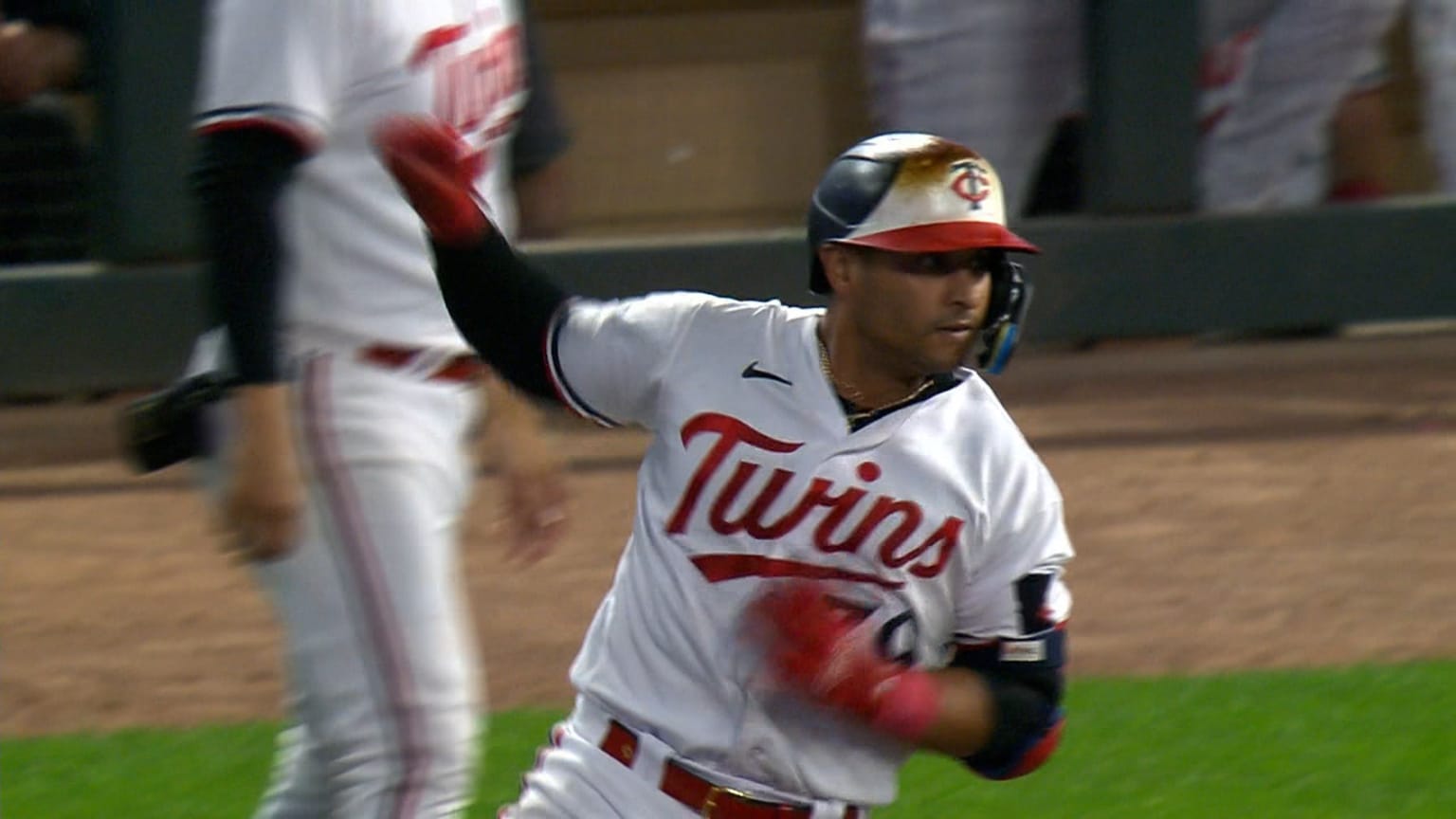 Donovan Solano lines an RBI single to center field | 08/25/2023 ...