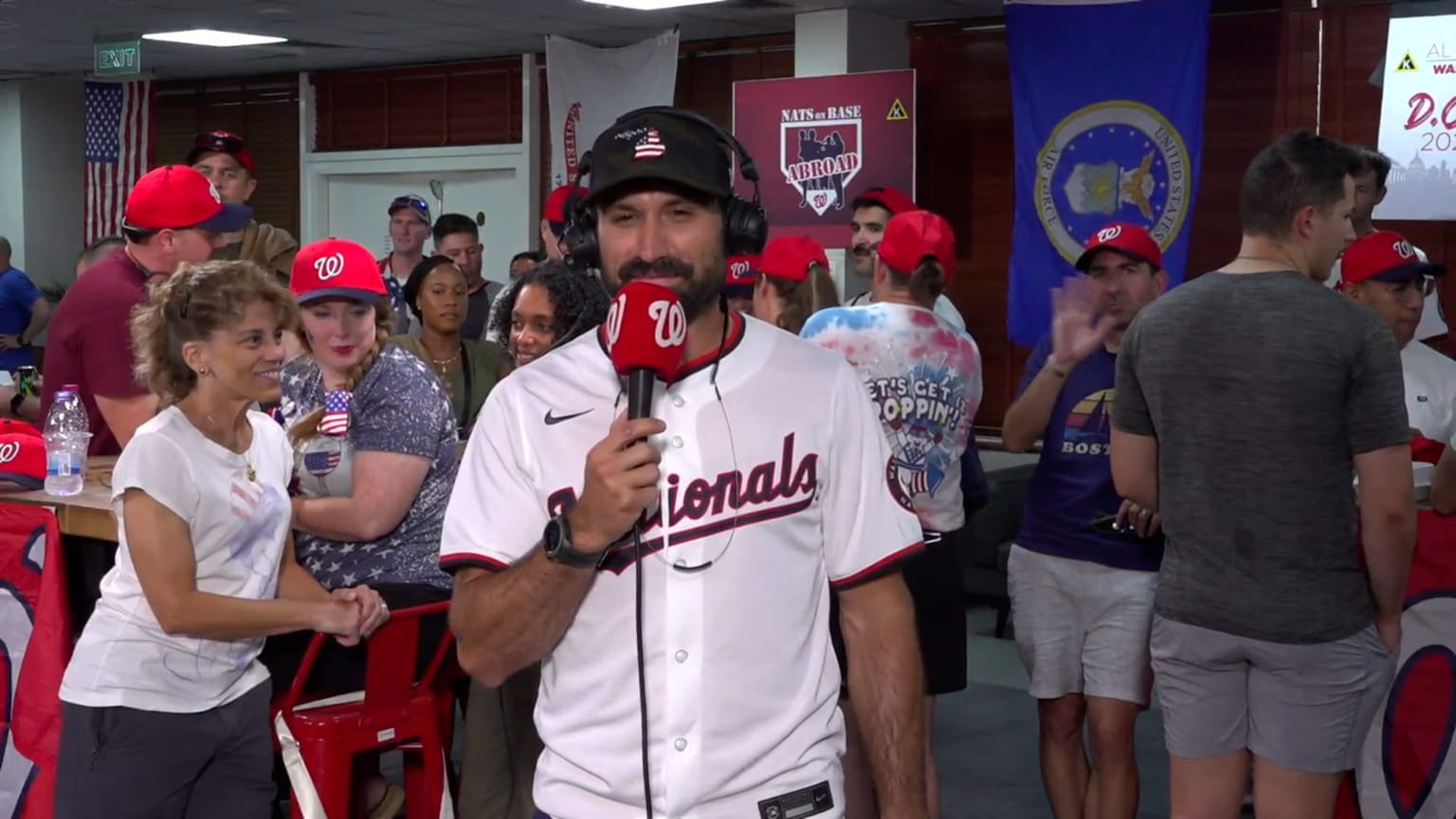 Adam Eaton discusses annual Nats on Base Abroad event | 07/04/2024 ...