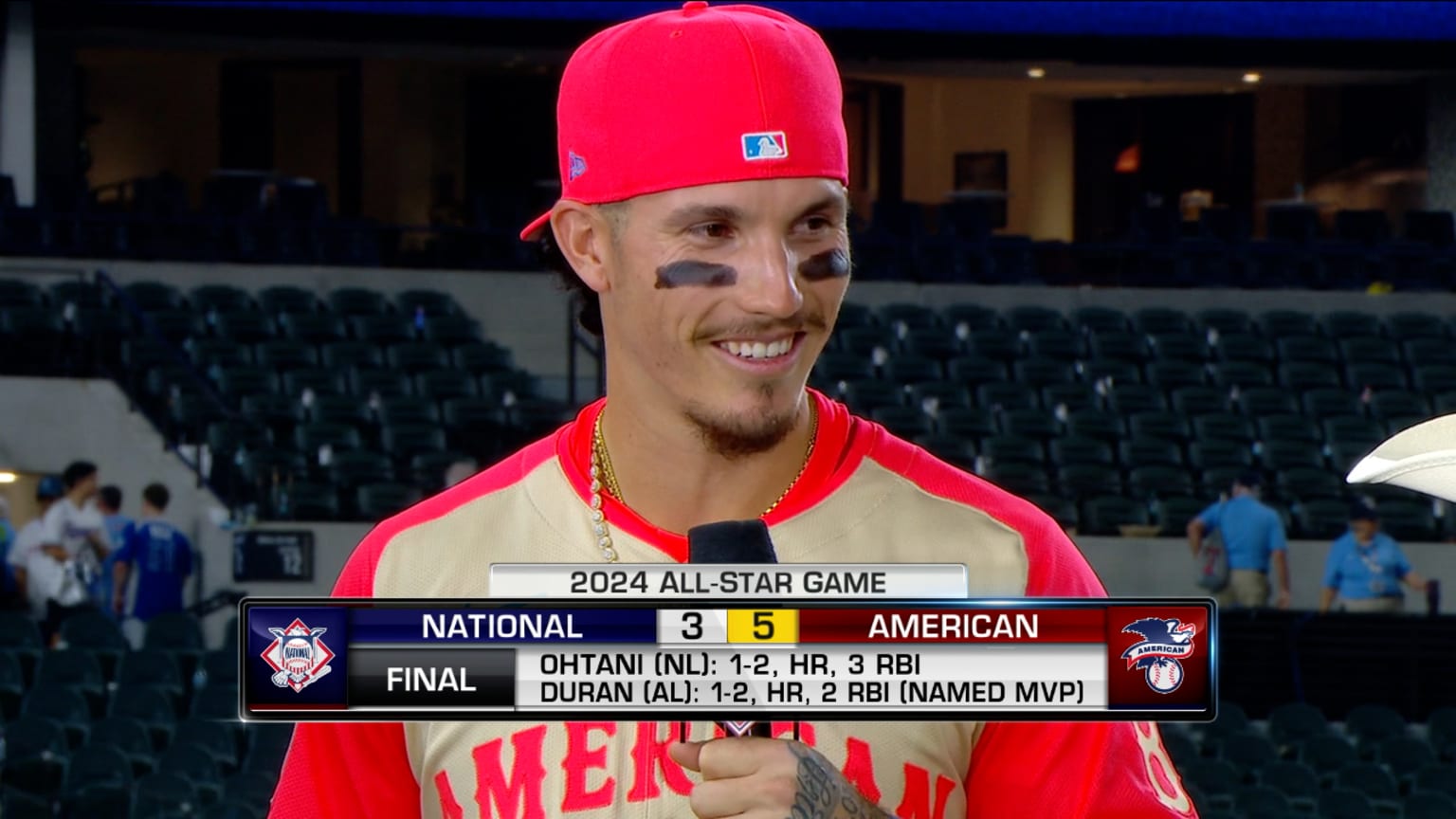 Jarren Duran on being named All-Star Game MVP, more | 07/17/2024 | MLB.com