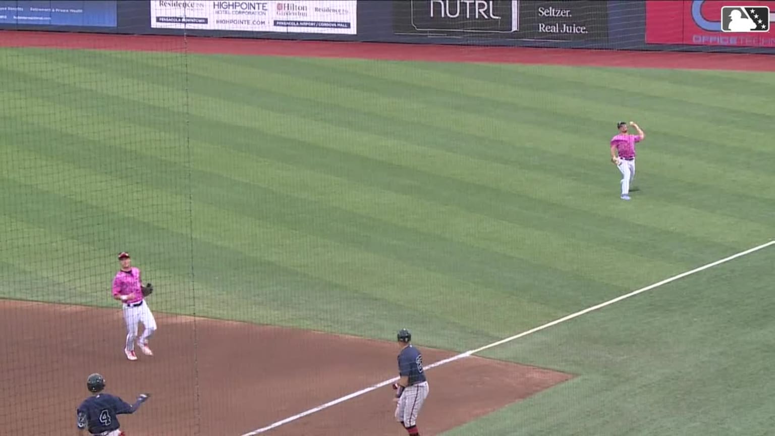 Jakob Marsee throws a runner out at home | 07/21/2024 | Miami Marlins