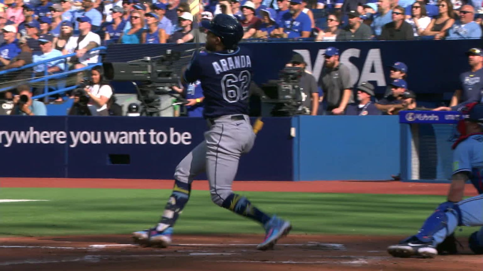 Jonathan Aranda crushes a grand slam to right field | 10/01/2023 ...