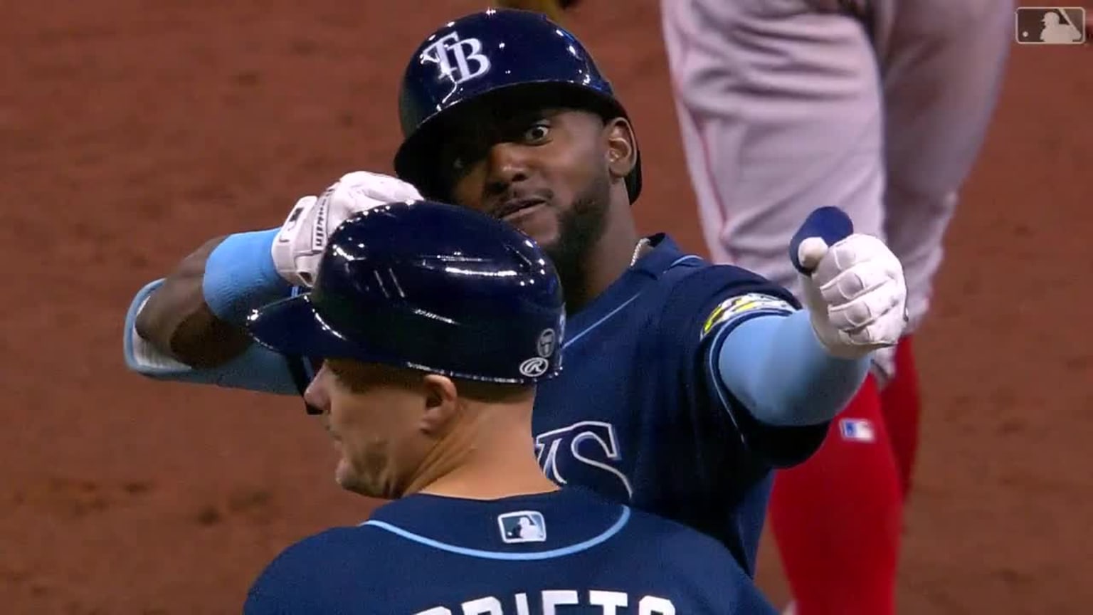 Vidal Bruján lines an RBI single to center field | 04/12/2023 | Tampa ...