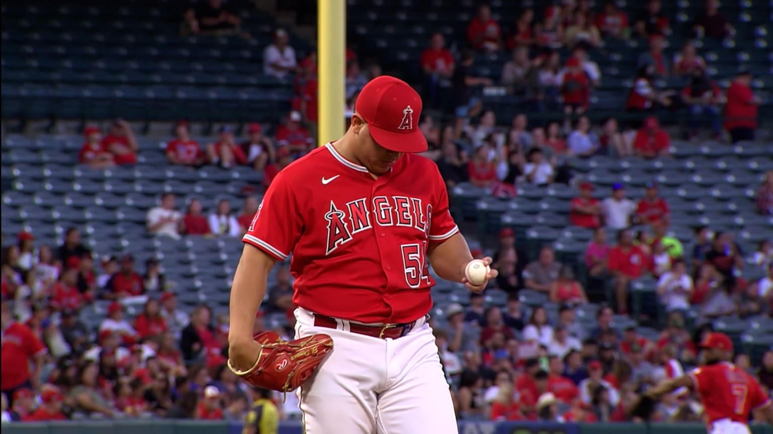 José Suarez takes perfect game into seventh | 10/01/2022 | Los Angeles ...