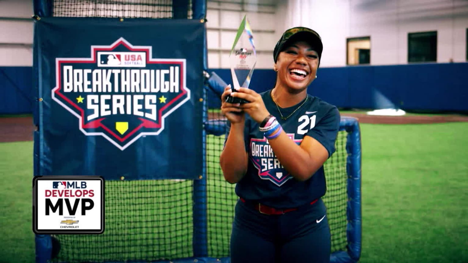 Sarah Padove presents the MLB Develops MVP | 08/03/2024 | MLB.com