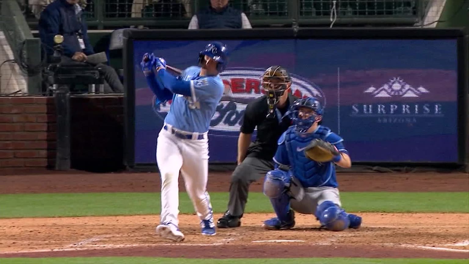 Gavin Cross ropes a triple in the sixth inning | 03/04/2023 | Kansas ...