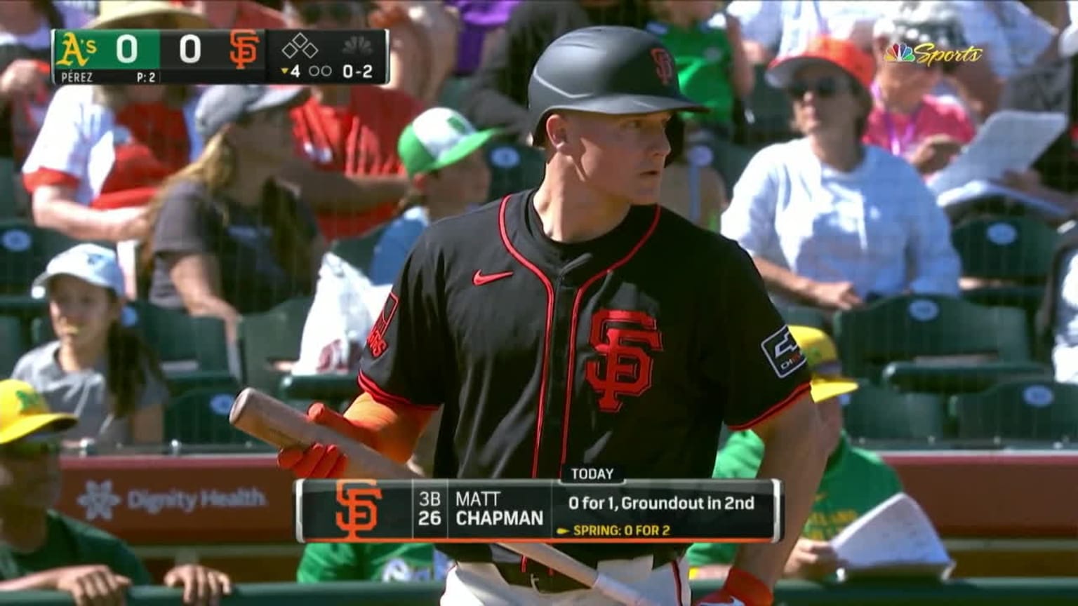 Matt Chapman gets his first Giants hit of the spring | 03/09/2024 | MLB.com