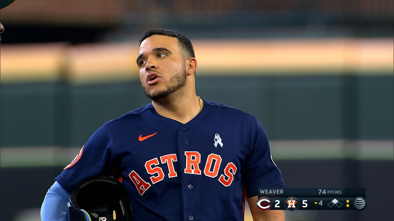 Yainer Diaz grounds an RBI double to left field | 06/18/2023 | Houston ...