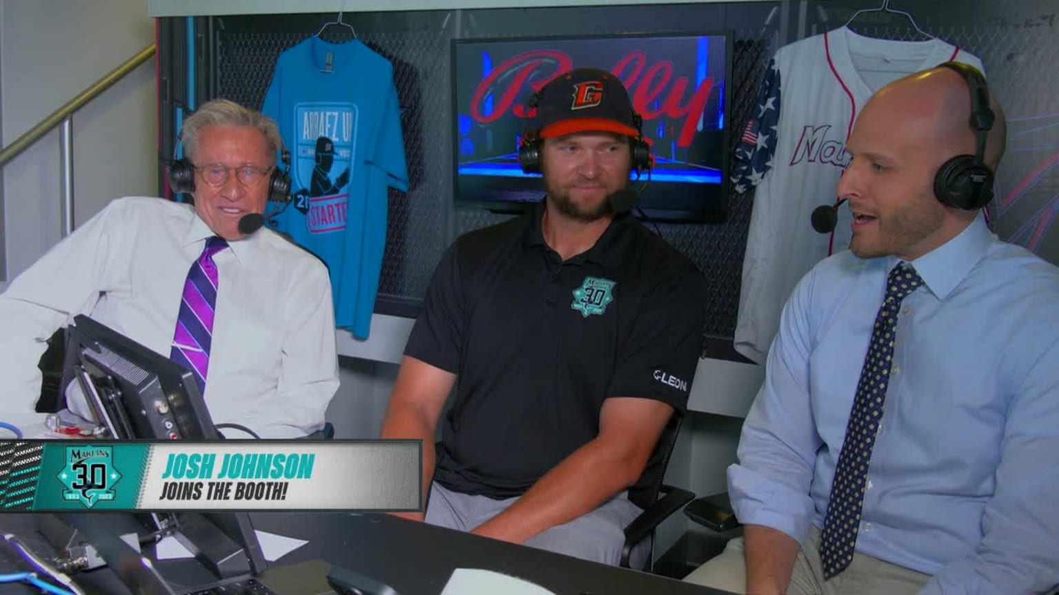 Former Marlins pitcher Josh Johnson joins the booth | 07/07/2023 ...