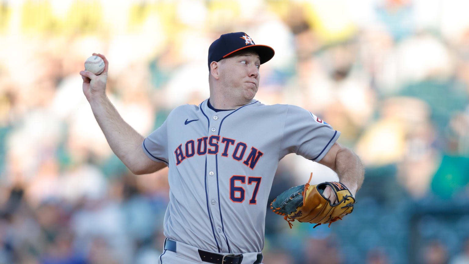 Ryan Gusto strikes out Lawrence Butler | 06/16/2025 | Houston Astros