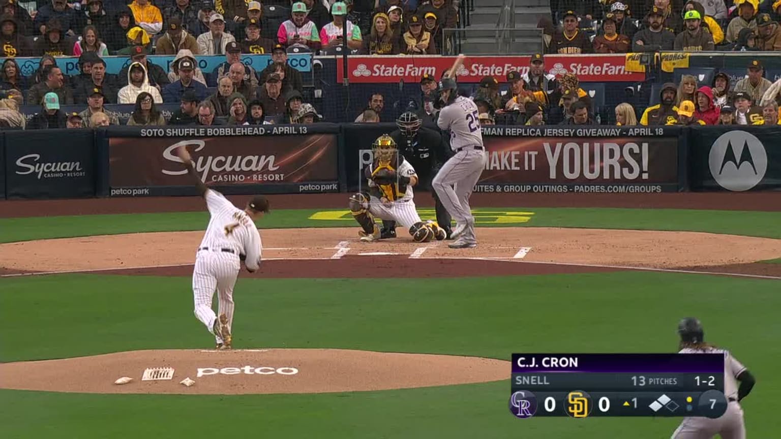 C.J. Cron rips an RBI single to left field | 03/30/2023 | MLB.com