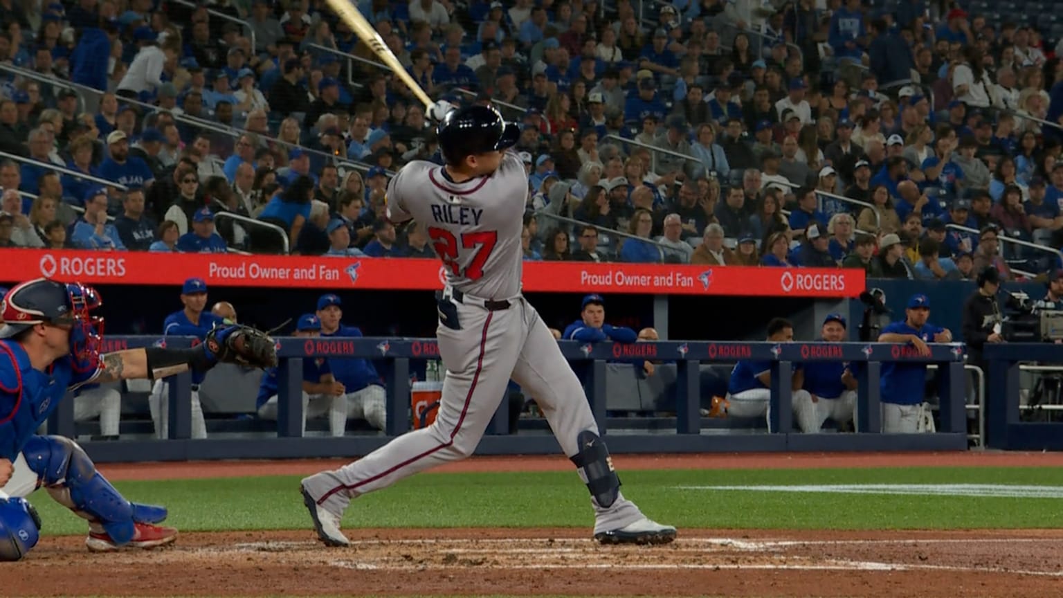 Data Viz: Austin Riley's second home run | 04/14/2025 | Atlanta Braves