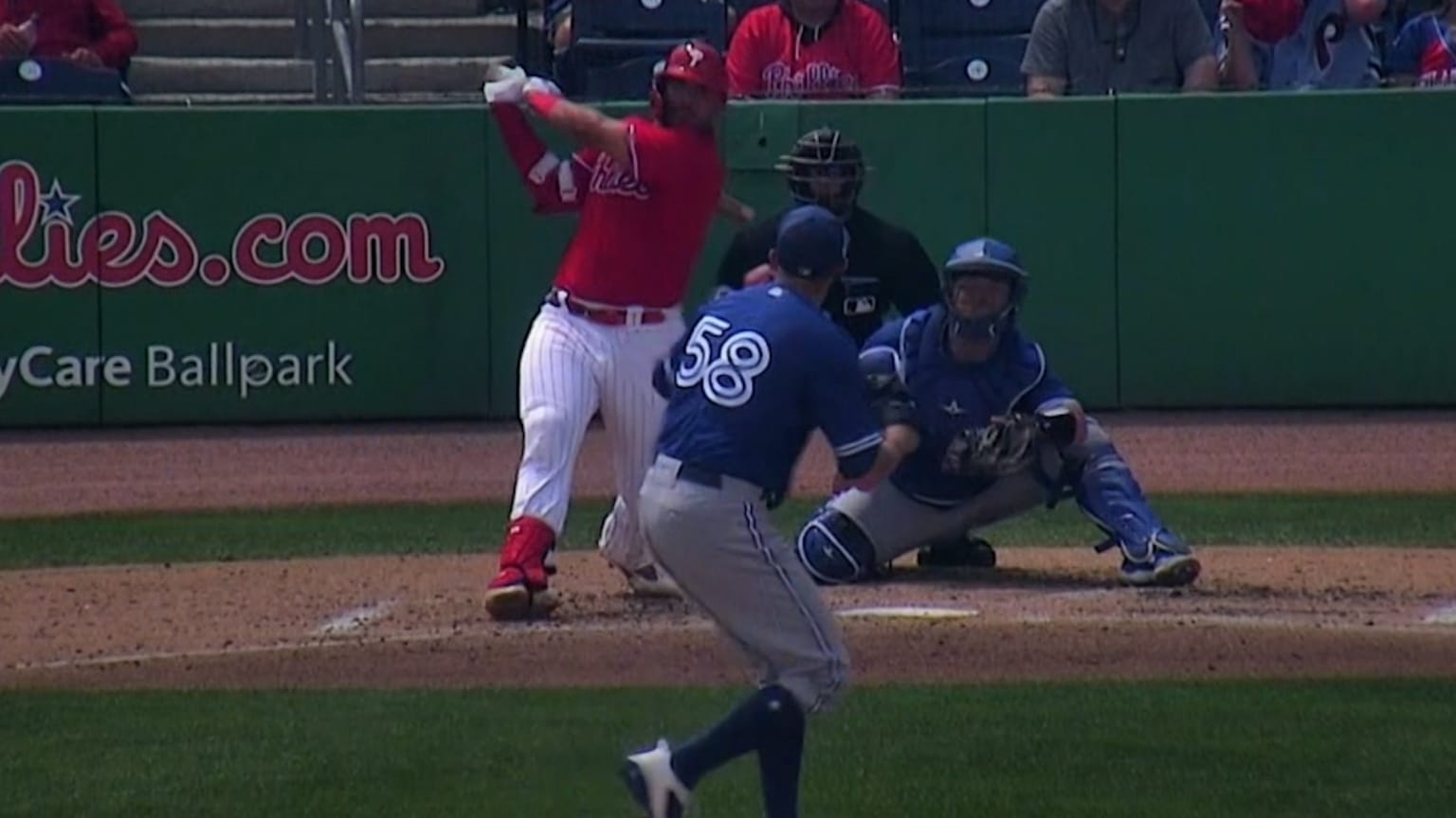 Hall gives the Phillies the lead with an RBI single | 03/28/2023 ...