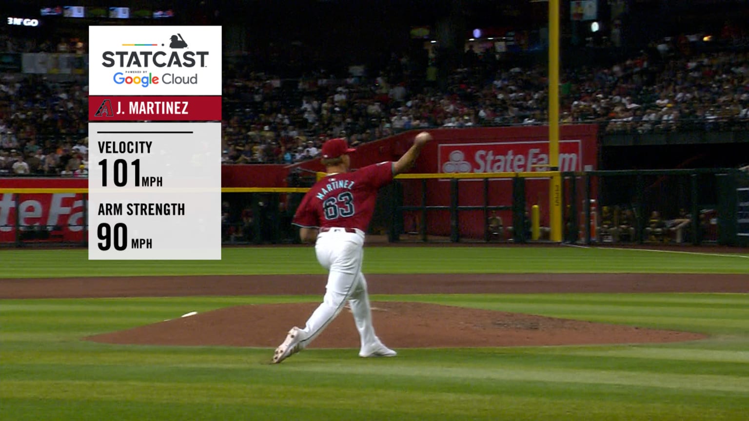 Justin Martinez's pitch and strong throw to first | 05/05/2024 ...