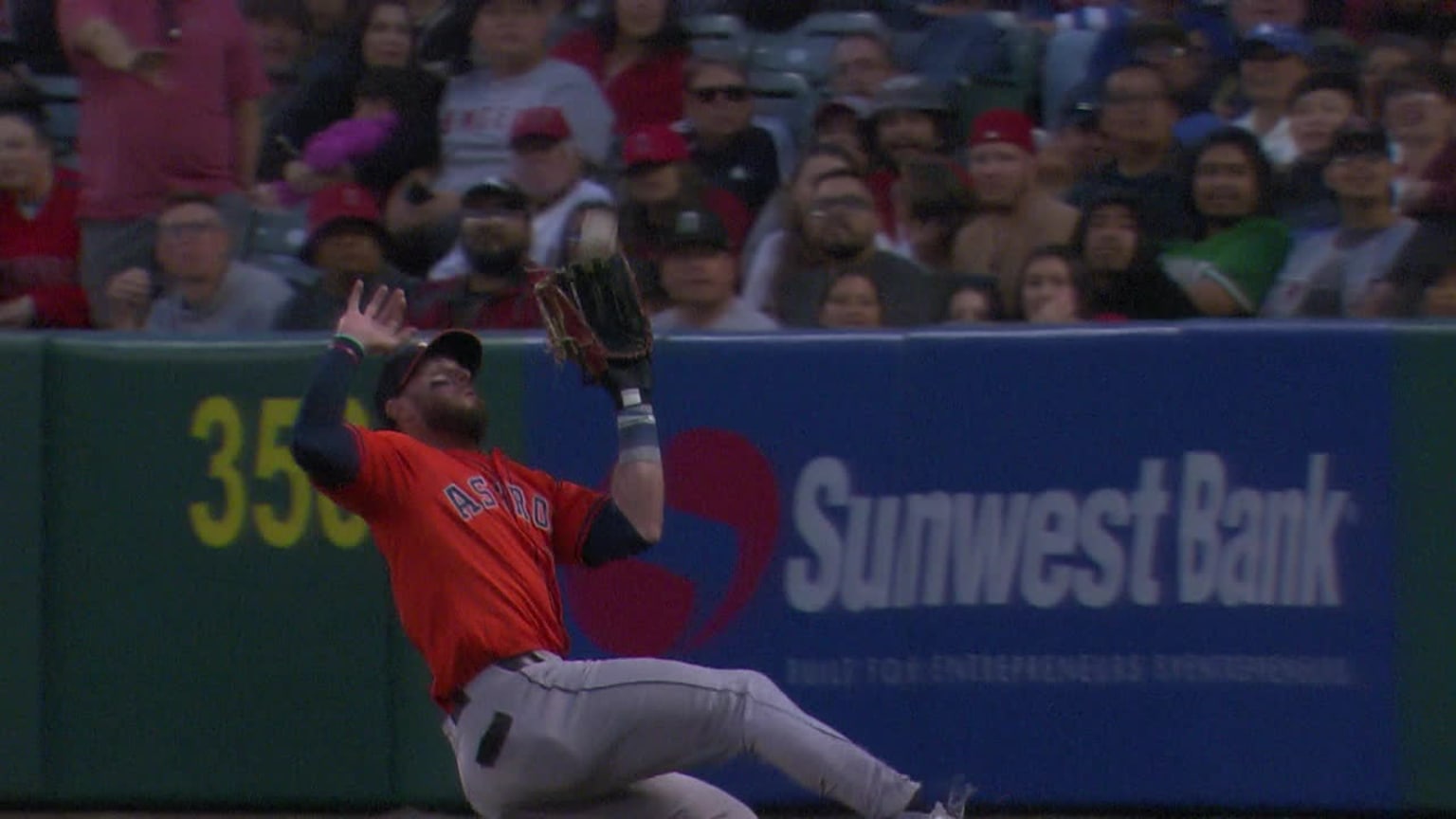 Trey Cabbage's smooth sliding catch | 06/07/2024 | Houston Astros