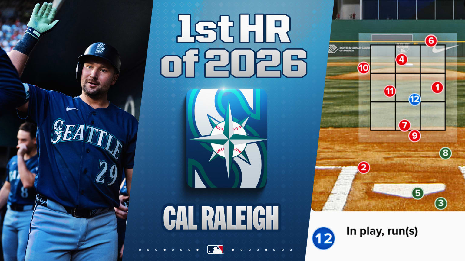 Cal Raleigh's first homer of the season | 04/06/2026 | MLB.com