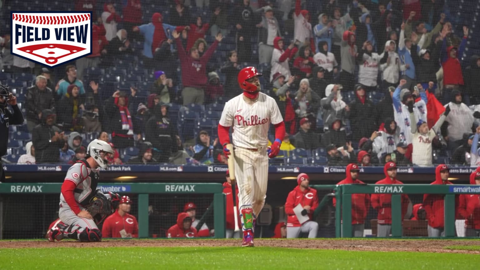 Field view: Bryce Harper's grand slam | 04/02/2024 | Philadelphia Phillies