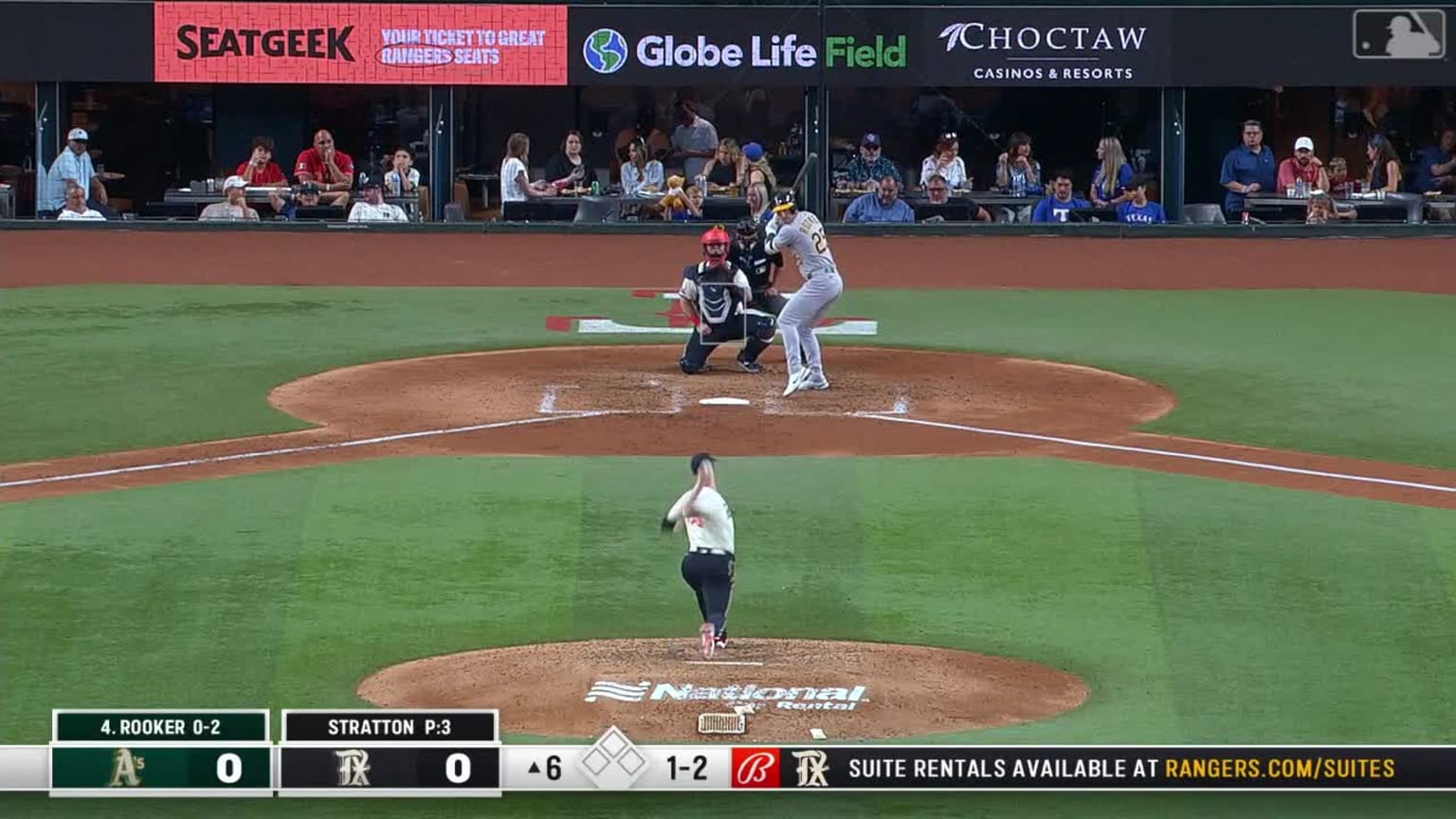 Chris Stratton strikes out Brent Rooker swinging | 09/09/2023 | Texas ...