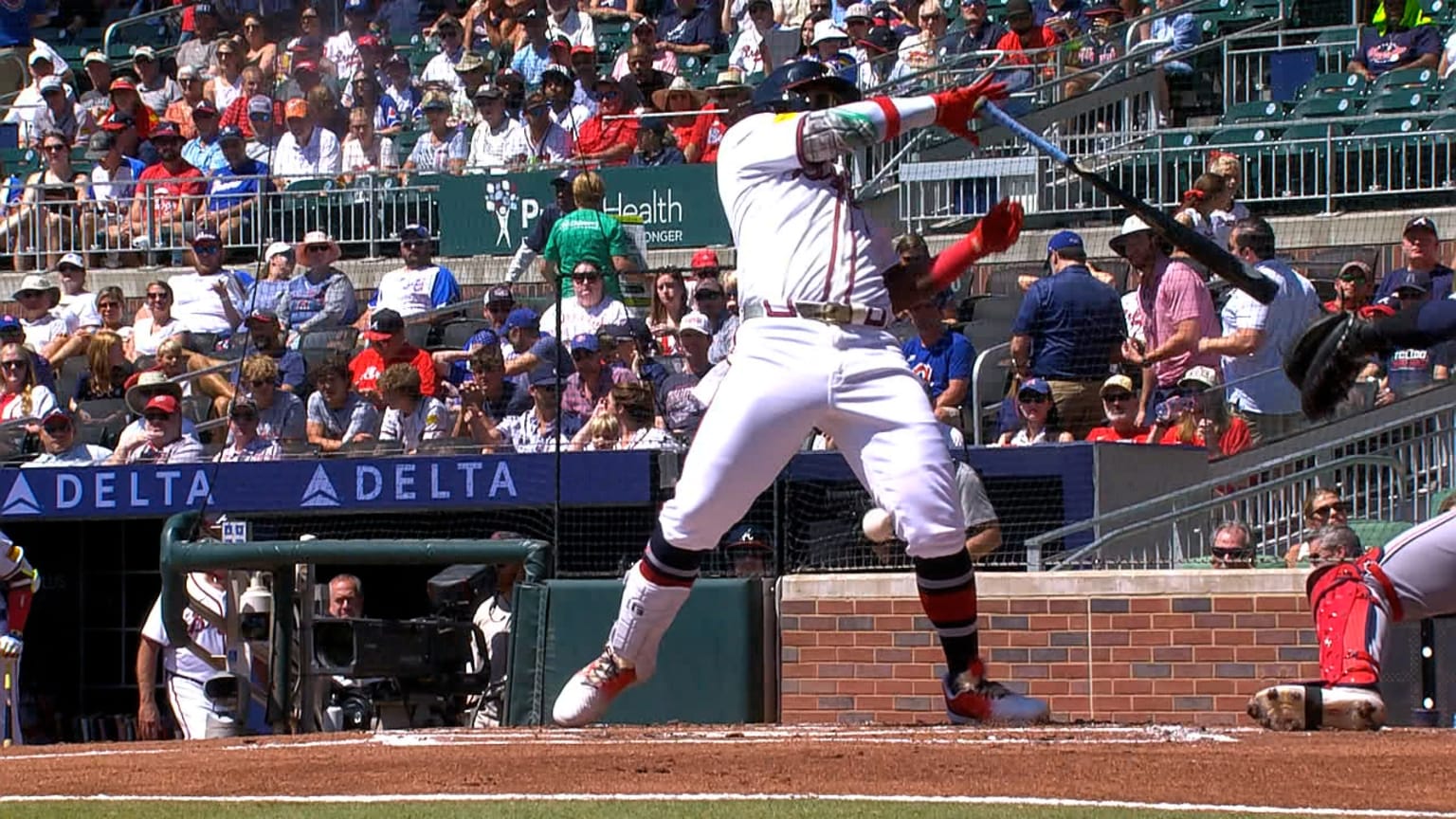Michael Harris II exits game after HBP | 08/25/2024 | Atlanta Braves