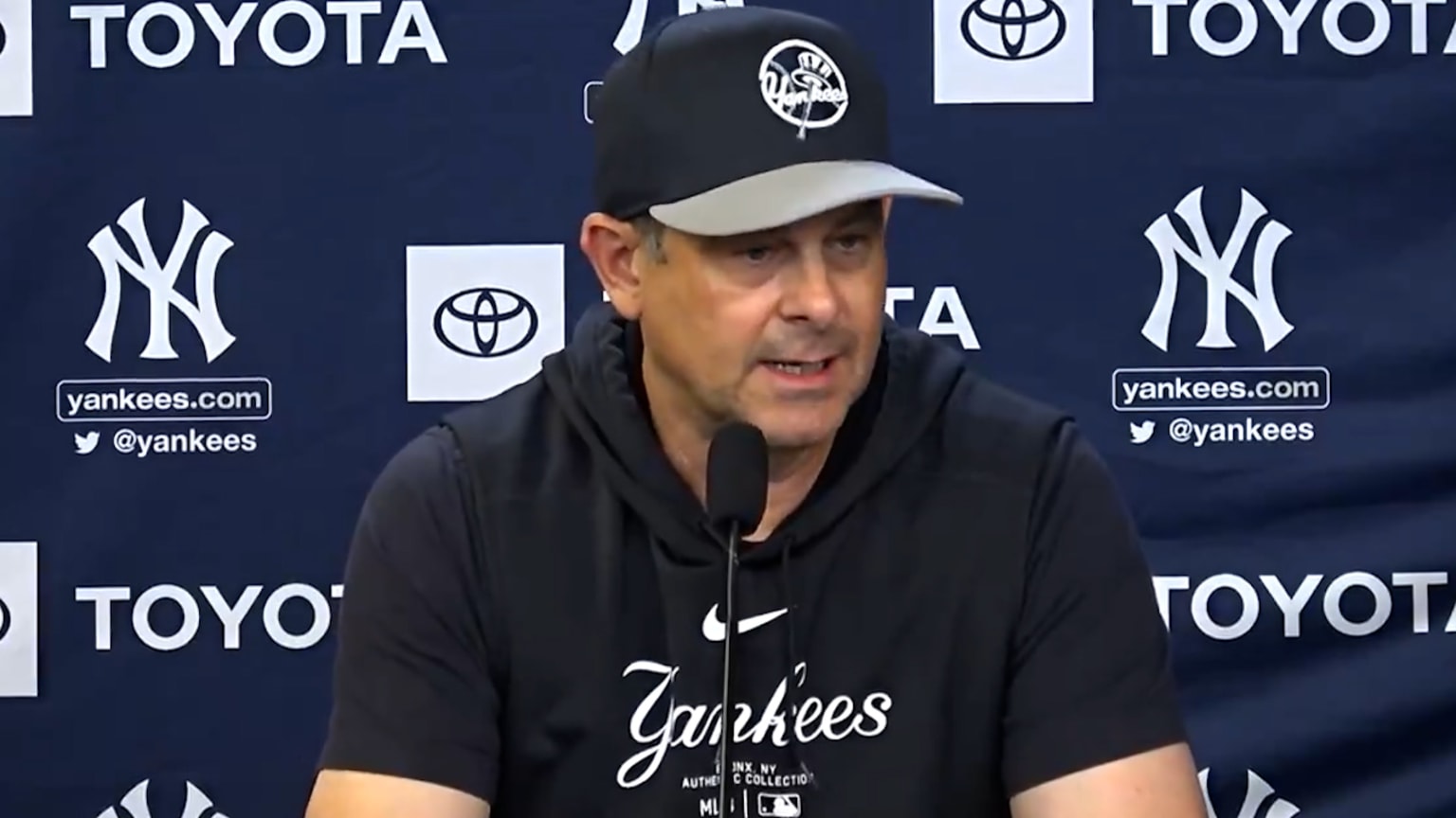 Aaron Boone discusses sitting Gleyber Torres | 06/26/2024 | New York ...