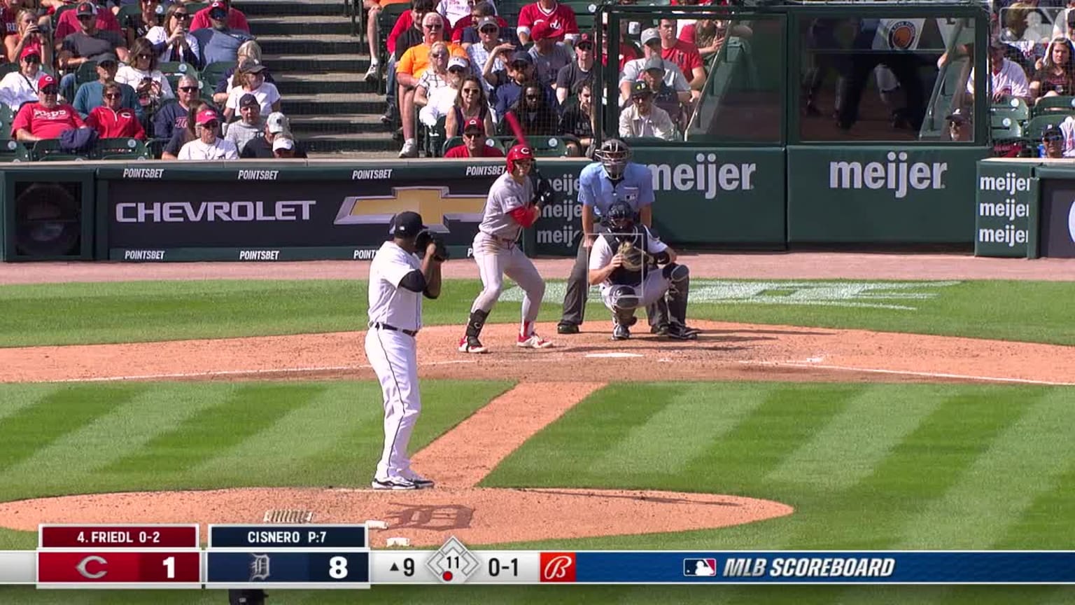 TJ Friedl homers to right field in the 9th inning | 09/14/2023 | Cincinnati Reds