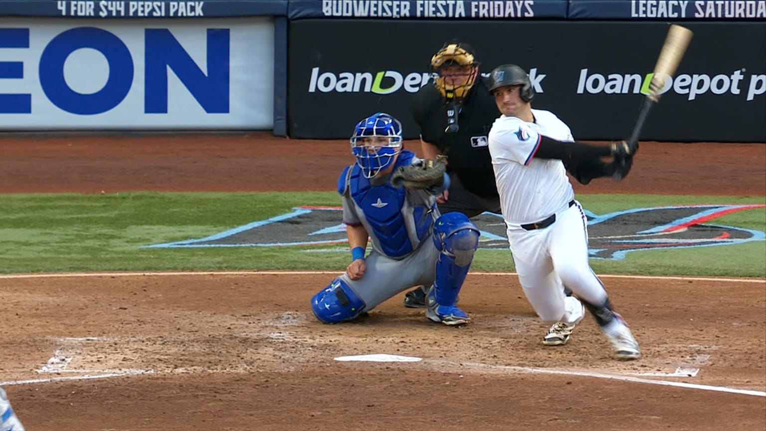 Nick Fortes' RBI single | 04/02/2025 | Miami Marlins
